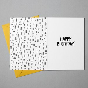 Happy Birthday Printable Greeting Card Blank Inside - Etsy