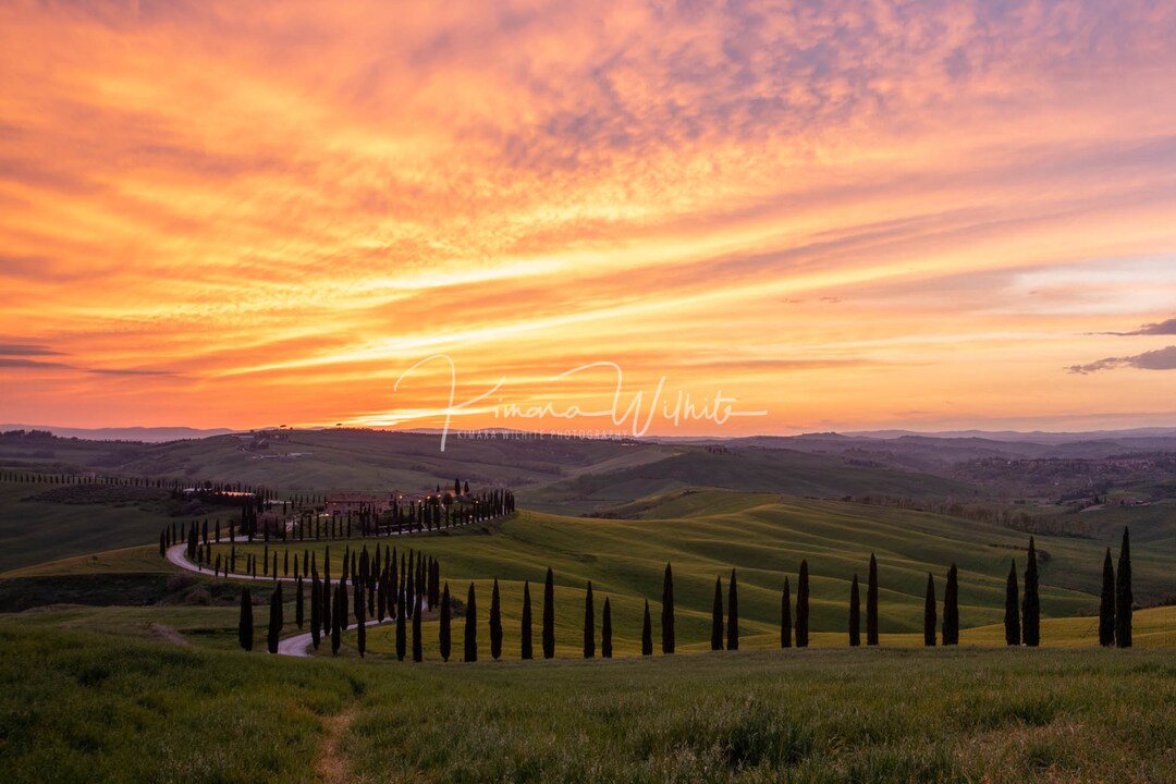 Tuscany Wall Art, Tuscan Sunset, Tuscan Hills, Tuscany, Italy Wall Art ...