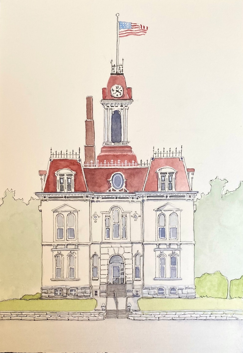 Chase County Courthouse - Cottonwood Falls KS - Etsy