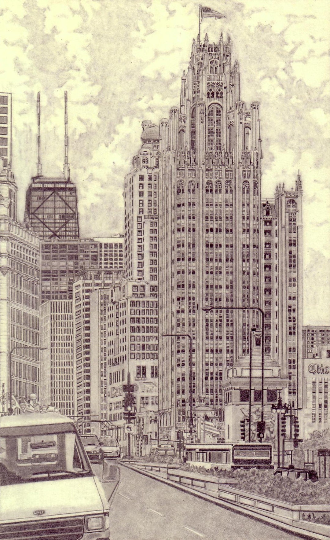 Tribune Tower - Chicago - Etsy