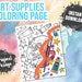 Let’s Be Artists, Coloring Page for Kids, Printable Coloring Pages ...