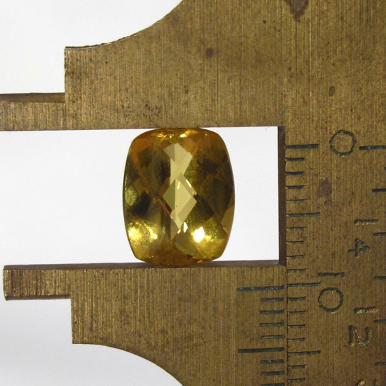 Golden Beryl Faceted Antique Cut - 10x8mm Natural Faceted Gemstone With ...