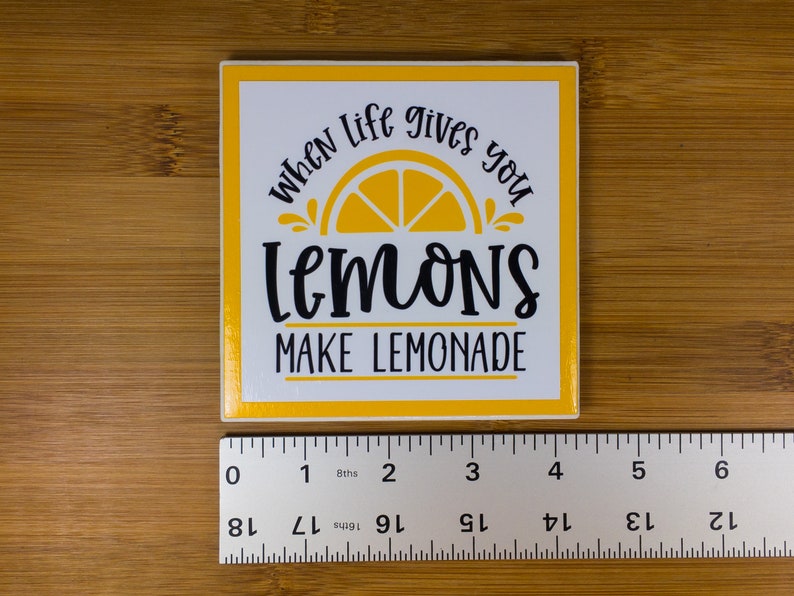 When Life Gives You Lemons Ceramic Tile Sign With Easel When | Etsy
