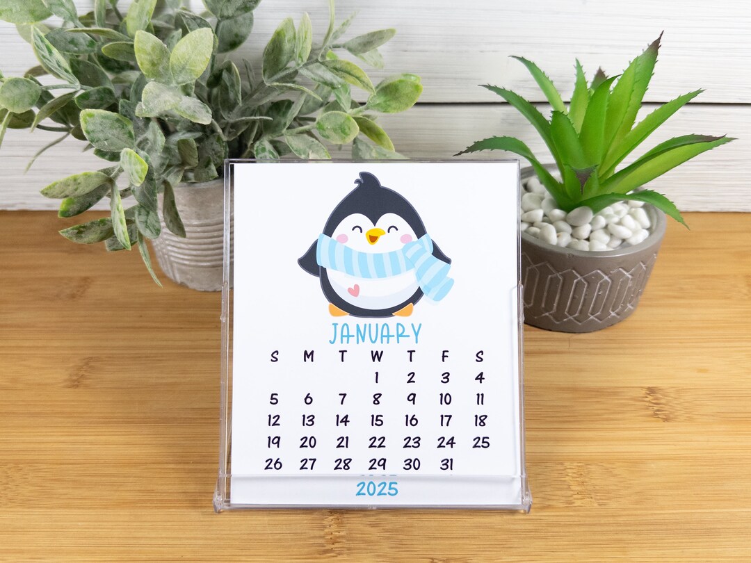 2026 Desk Calendar With CD Case/stand, 12 Month Calendar - Etsy