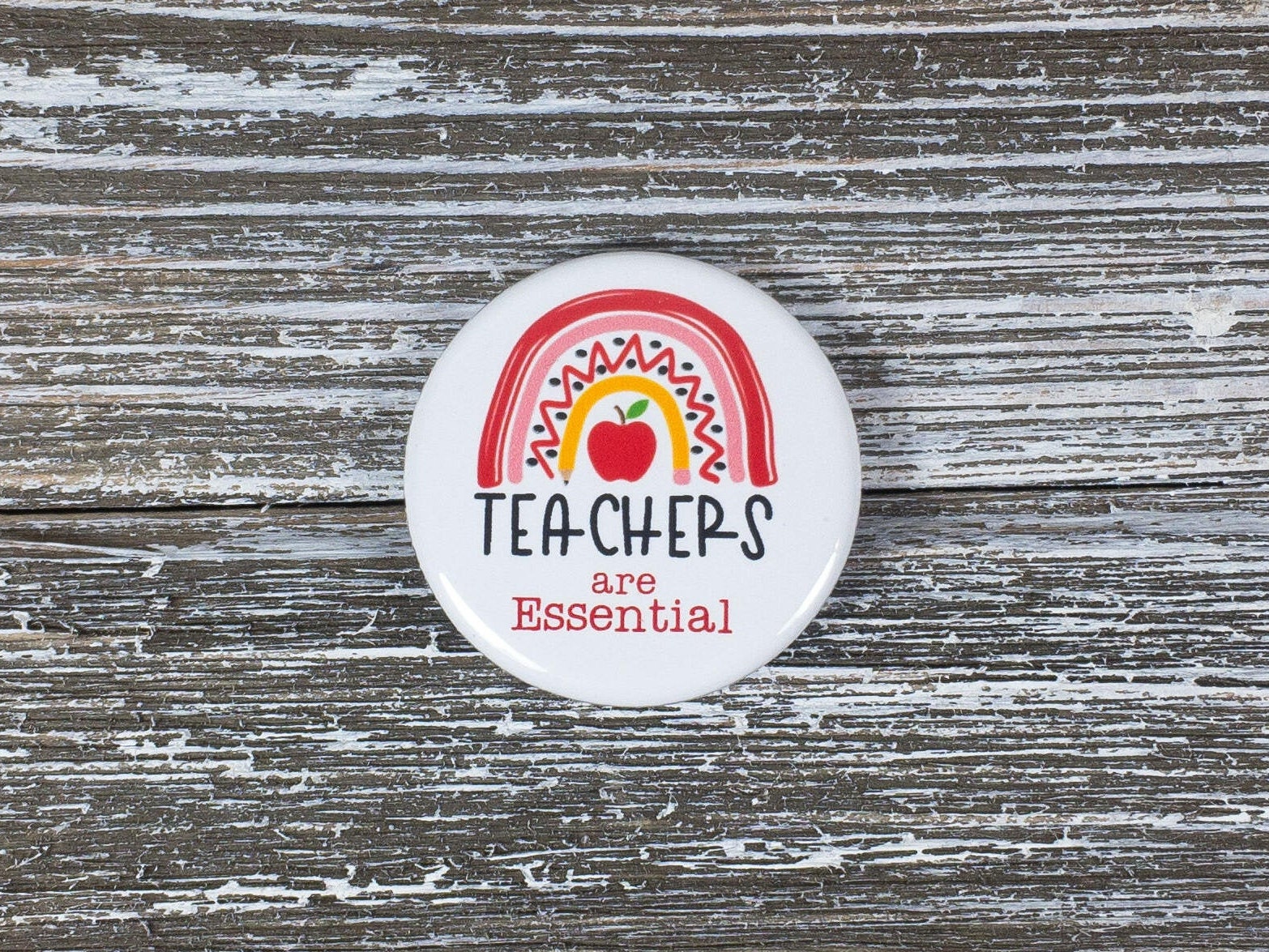 Teachers are Essential Button Pin Teacher Appreciation | Etsy