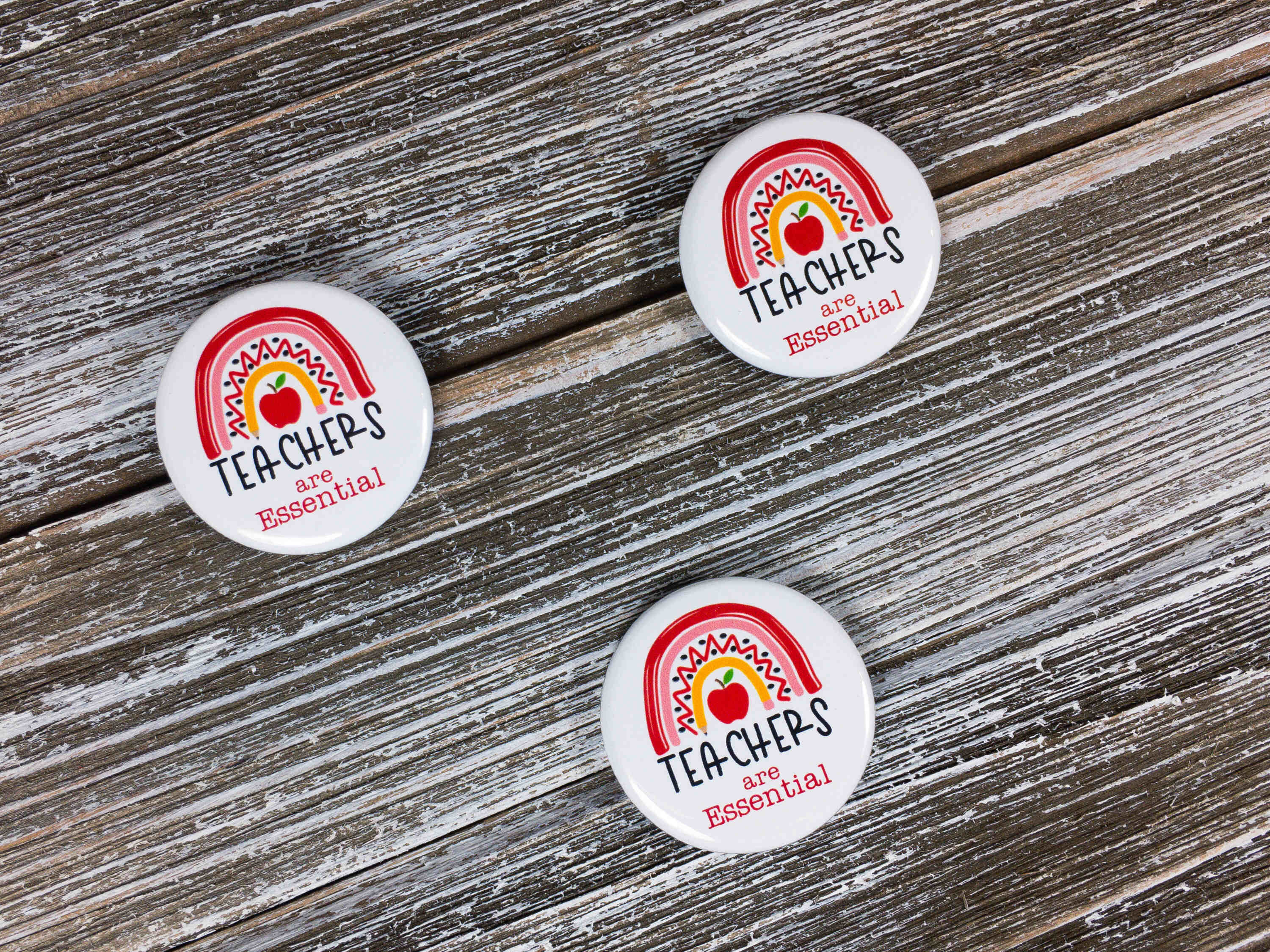 Teachers are Essential Button Pin Teacher Appreciation | Etsy