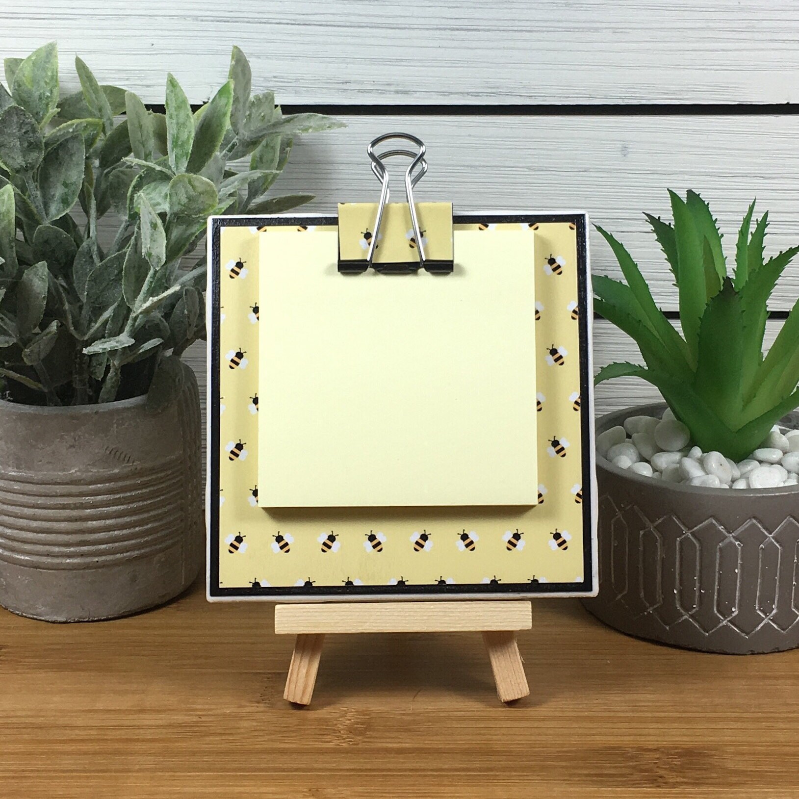 Bumblebee Notepad Holder with Stand/Ceramic Tile Notepad | Etsy