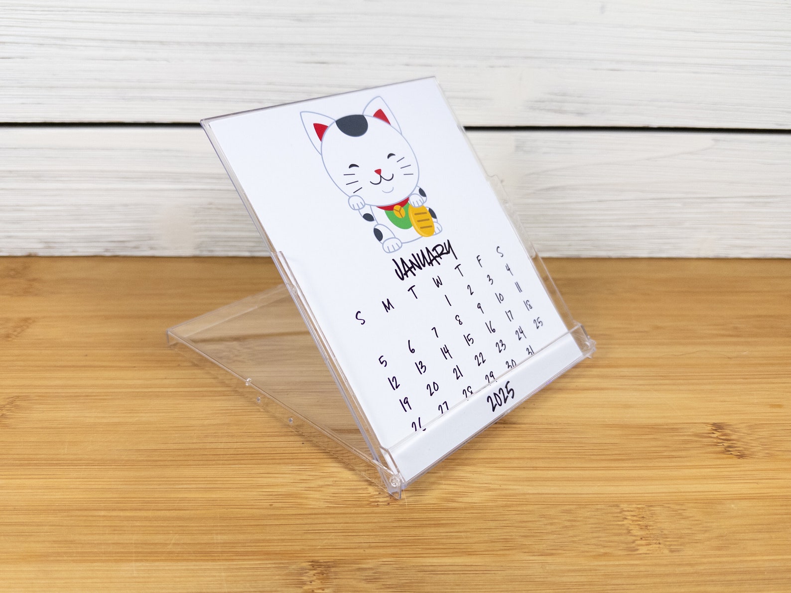 2026 Japanese Inspired Desk Calendar, 12 Month Calendar With CD Case ...