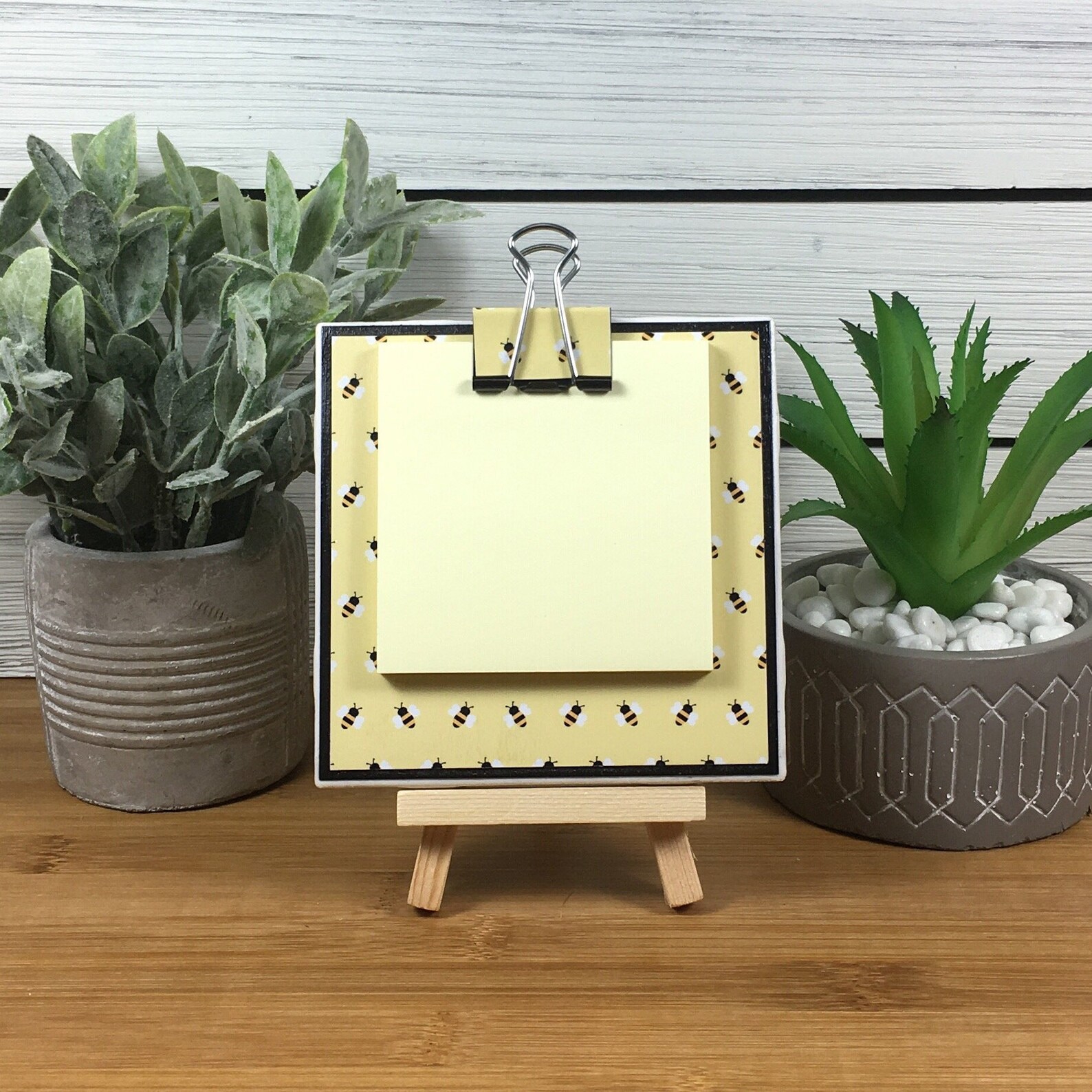 Bumblebee Notepad Holder With Stand/ceramic Tile Notepad - Etsy