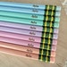 Personalized Pastel Pencils: Set of 10 Ticonderoga Pencils - Etsy