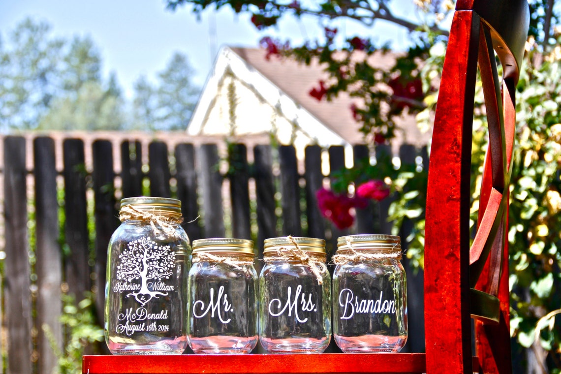 Unity Jars Custom Unity Mason Jars Sand Ceremony Mason Jar - Etsy