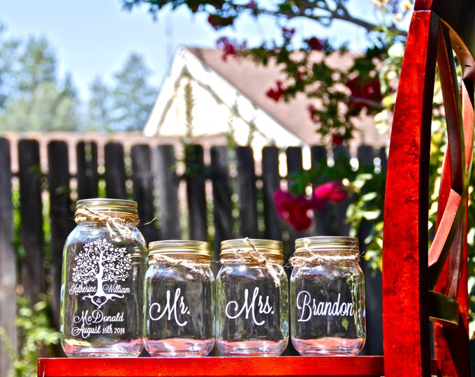 Unity Jars Custom Unity Mason Jars Sand Ceremony Mason Jar - Etsy