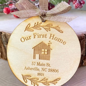 Our First Home Ornament, First Home Ornament, Wood Ornament - Etsy