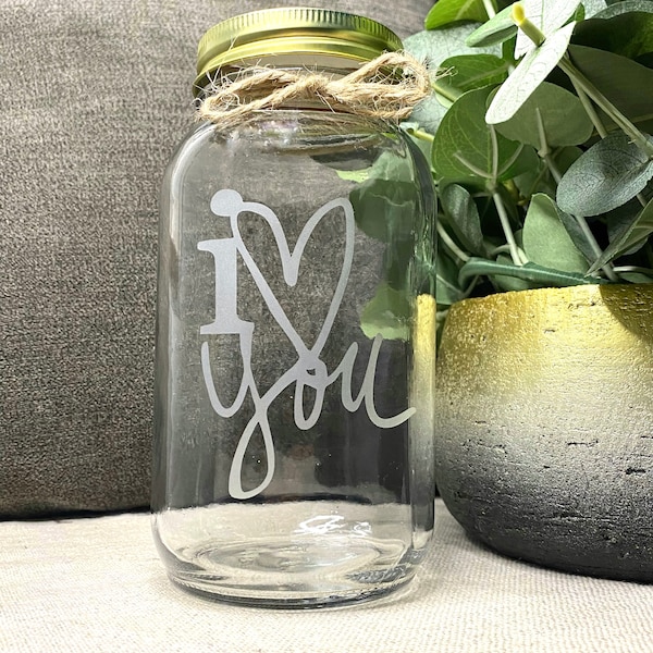 Engraved Mason Jar - Etsy