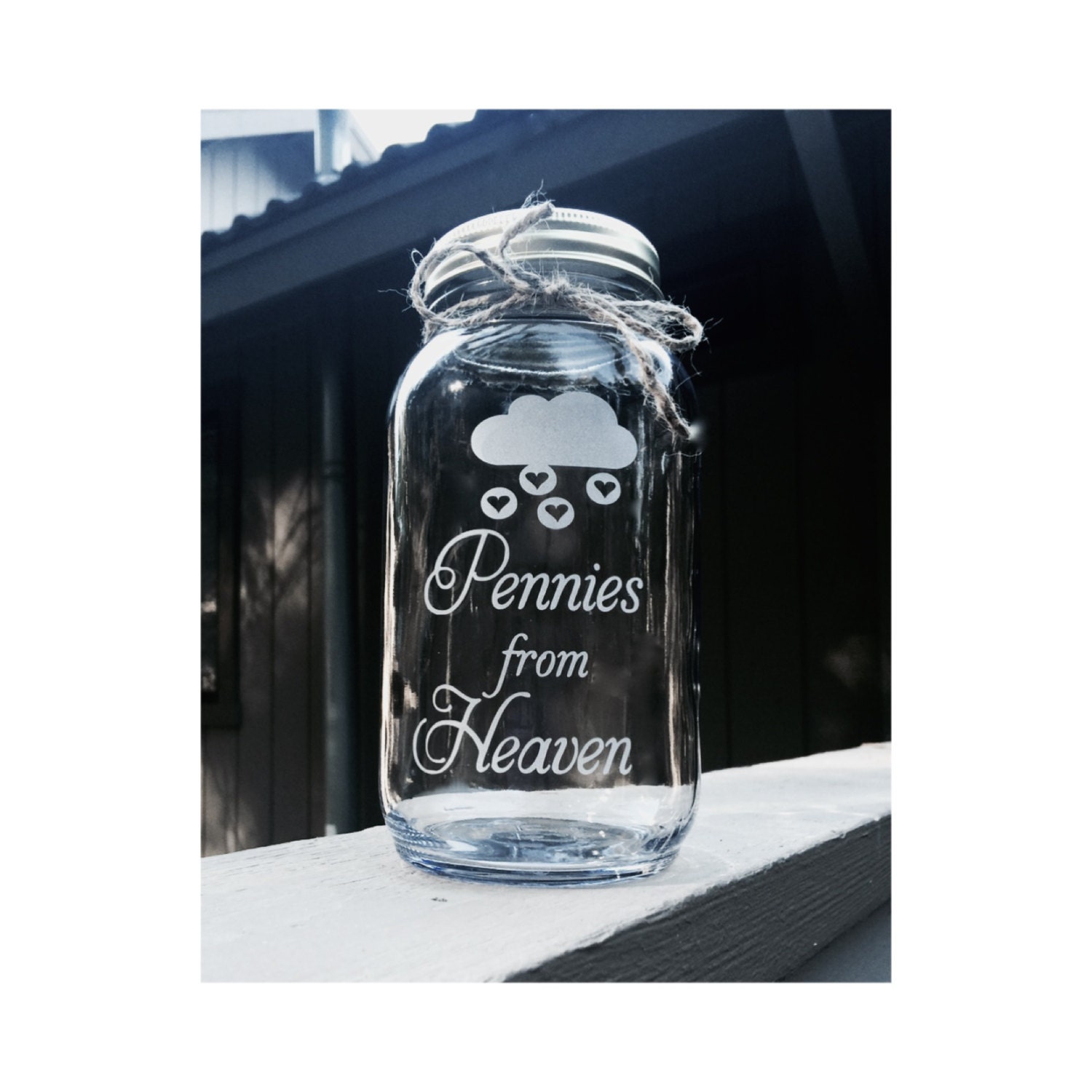 Mason Jar Of Pennies