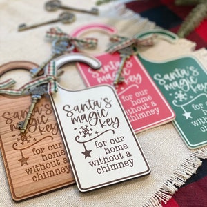 Santas Magic Key Christmas Door Hanger Magic Key Home - Etsy