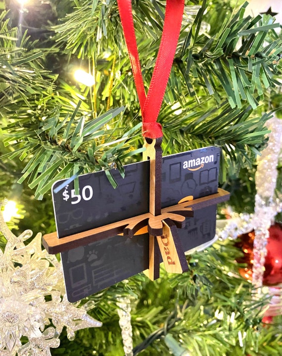Gift Card Ornament Holder Wood Gift Card Holder - Etsy