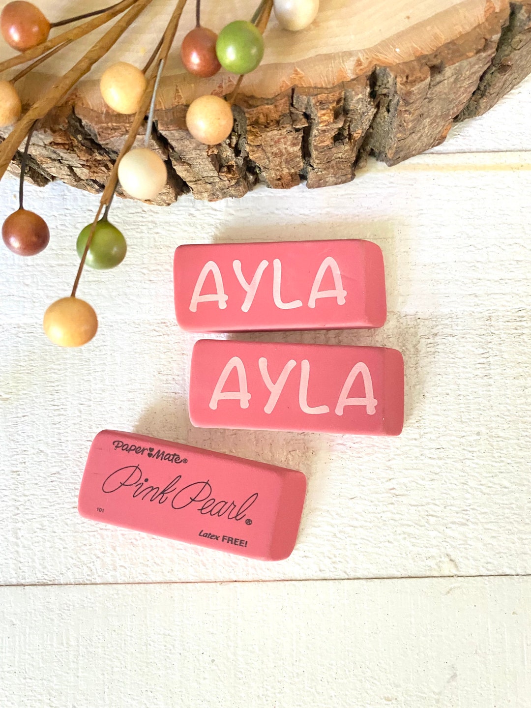 Personalized Erasers, Back to School, School Supplies, Name Eraser - Etsy