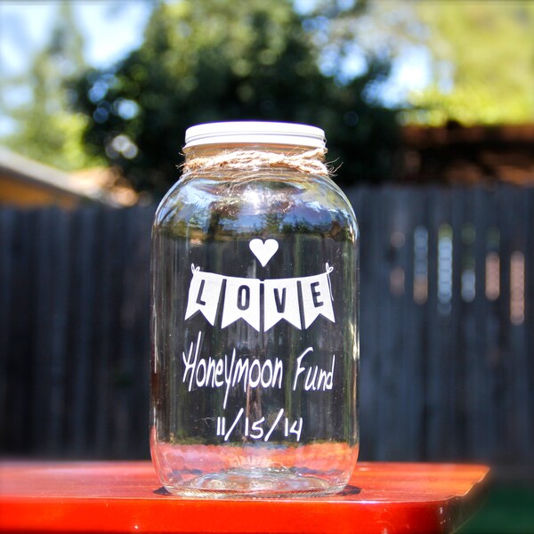 Wedding Fund Jar - Etsy