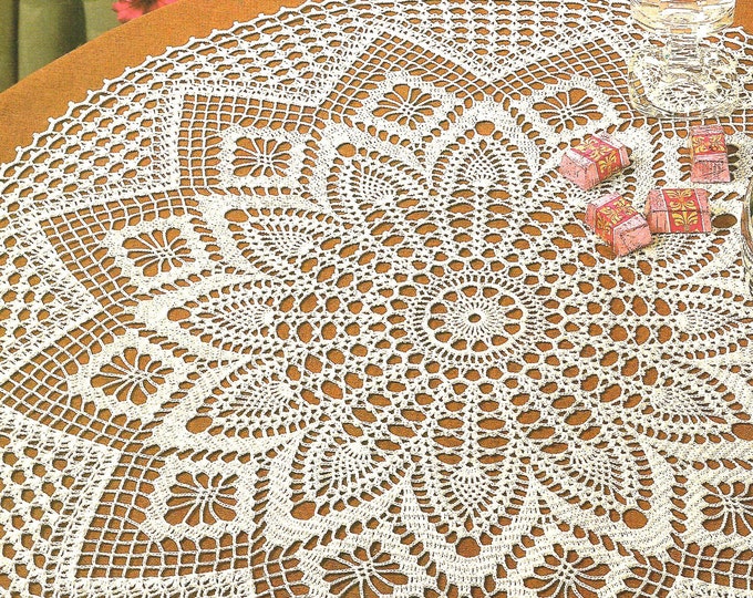 Elegant Flower and Lace Doily Pattern. Digital Pattern Only. - Etsy