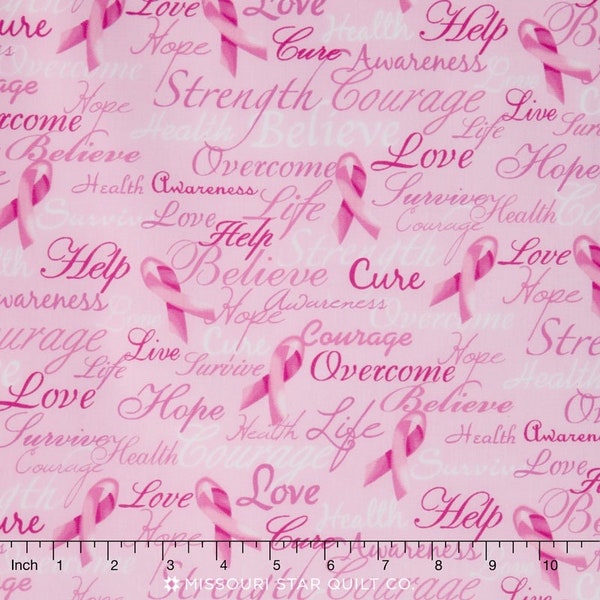 Breast Cancer Ribbon With Words - Etsy