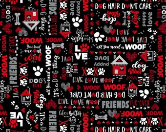 Live Love Woof Word Art Stencil STCL1895 by Studior12 - Etsy
