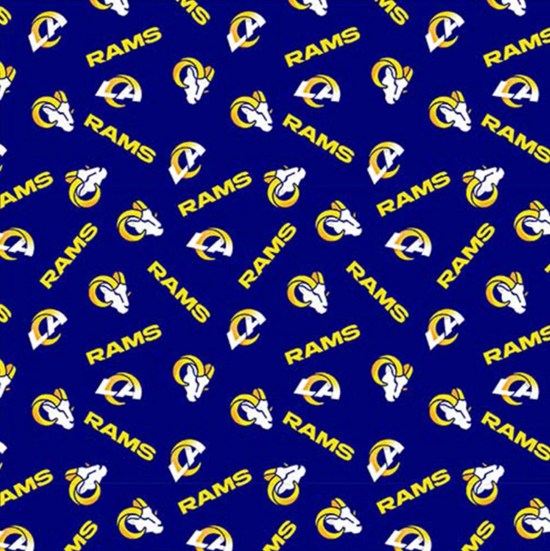 Los Angeles Rams New Fabric 18 X 58 100% Cotton . - Etsy