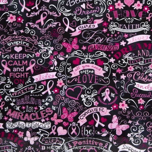 Breast Cancer Fabric - Etsy