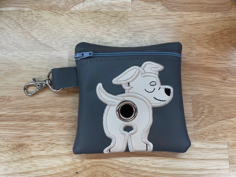Pitbull Poop Bag Holder Dark Gray 4.5x4.5 - Etsy