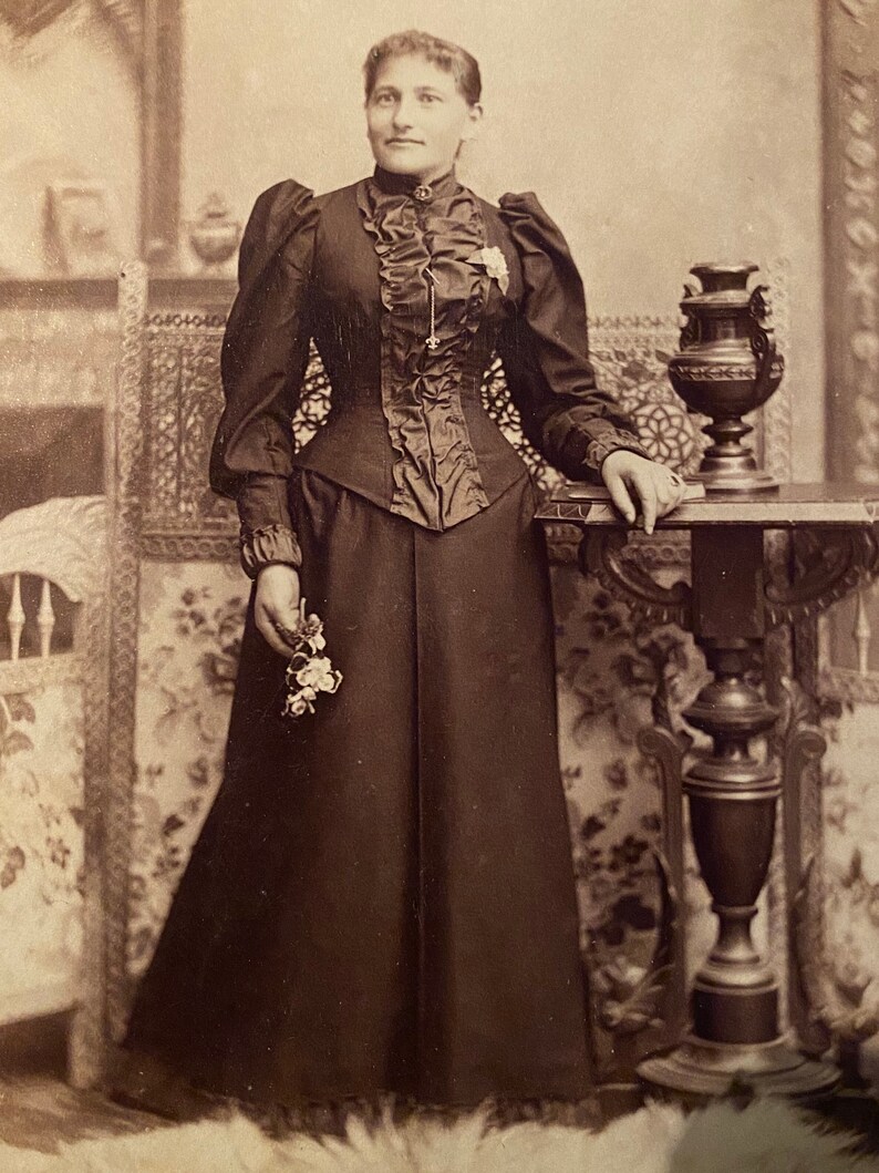 VICTORIAN HIGH FASHION Antique Cabinet Card Photograph Baltimore ...