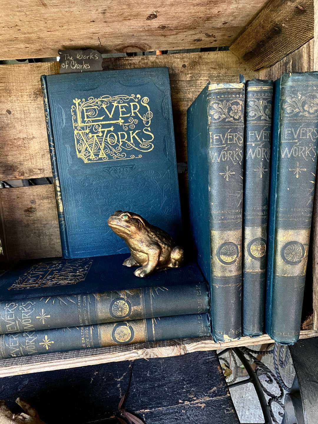 Antique Books the Works of Charles Lever Set of 6 Volumes With ...
