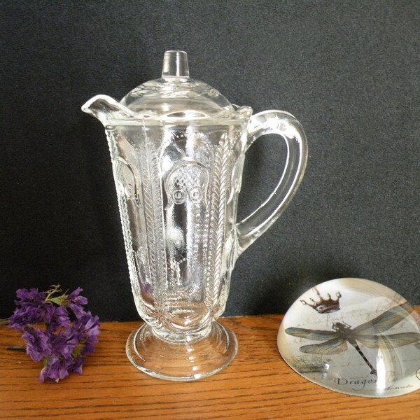 Glass Syrup Pitcher - Etsy