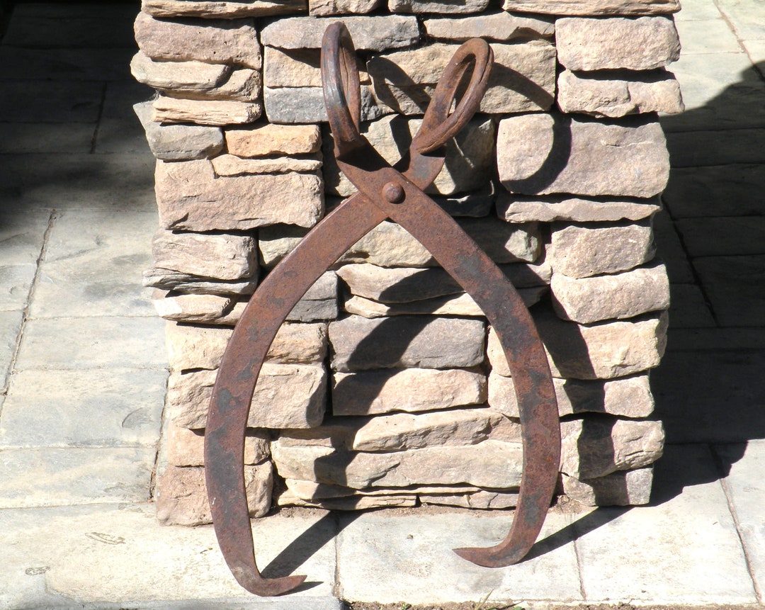 Antique Ice Block Tongs, Hand Forged Ice Hooks - Etsy