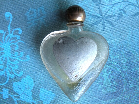 Vintage Evyan Golden Shadows Perfume Bottle 1950s Heart - Etsy