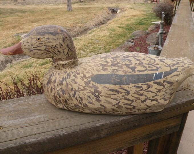 Hand Painted Canvas Duck Decoy, Cabin Lodge Decor, Vintage Hunting - Etsy