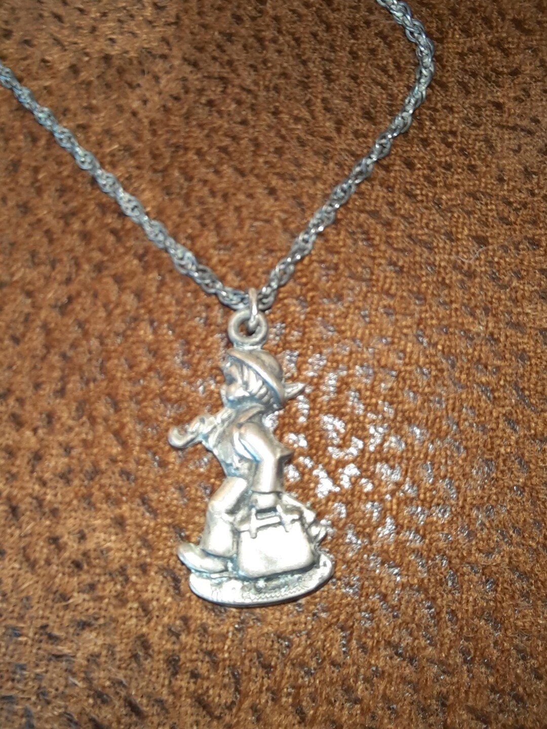 Hummel Merry Wanderer Necklace, Sterling Silver - Etsy