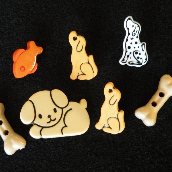 Dog Bone Button - Etsy