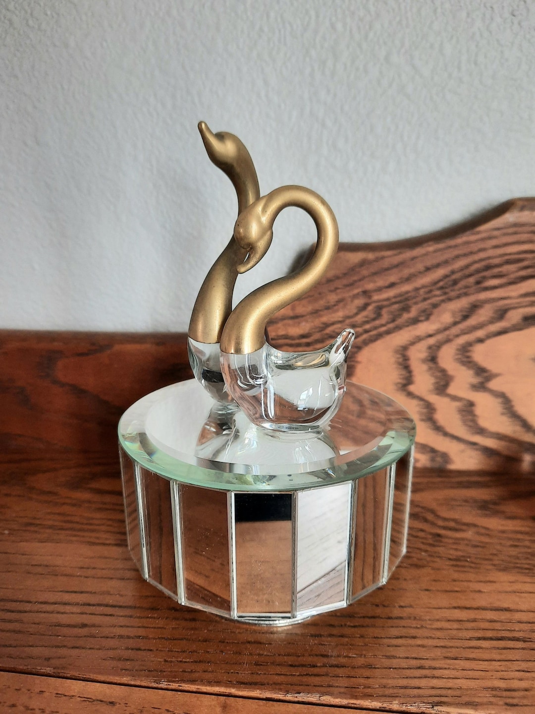 Vintage Swan Music Box, Rotating Music Box - Etsy