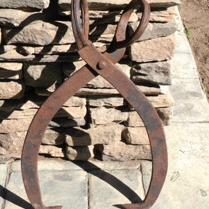 Antique Ice Block Tongs, Hand Forged Ice Hooks - Etsy