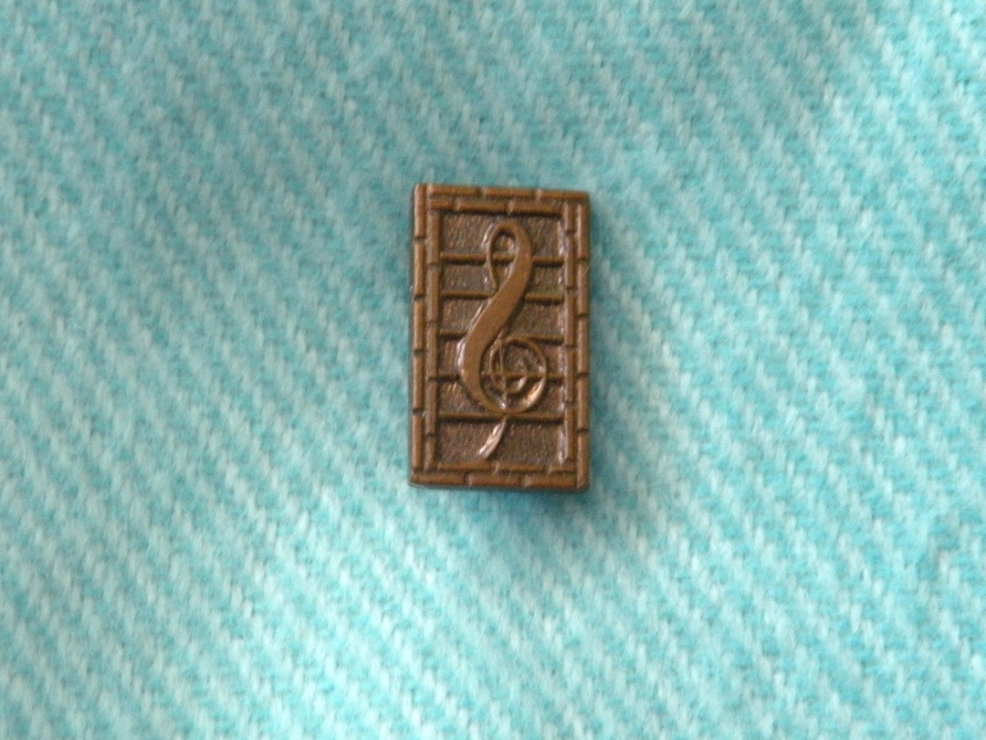 Vintage Treble Clef Brooch, Musical Theme Jewelry - Etsy