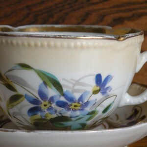 Antique Carl Tielsch Germany Teacup and Saucer, Floral Pattern 4295 - Etsy