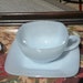 Fire King Azurite Teacup and Saucers, Blue Fire King, Azurite Charm ...