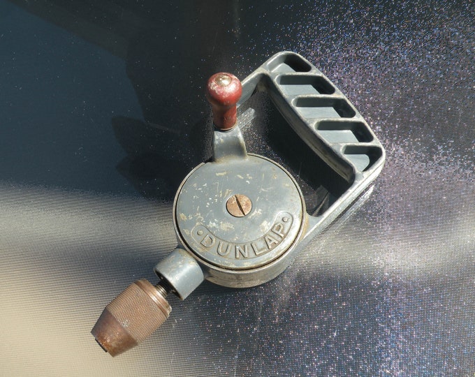 Vintage Dunlap Hand Crank Drill - Etsy
