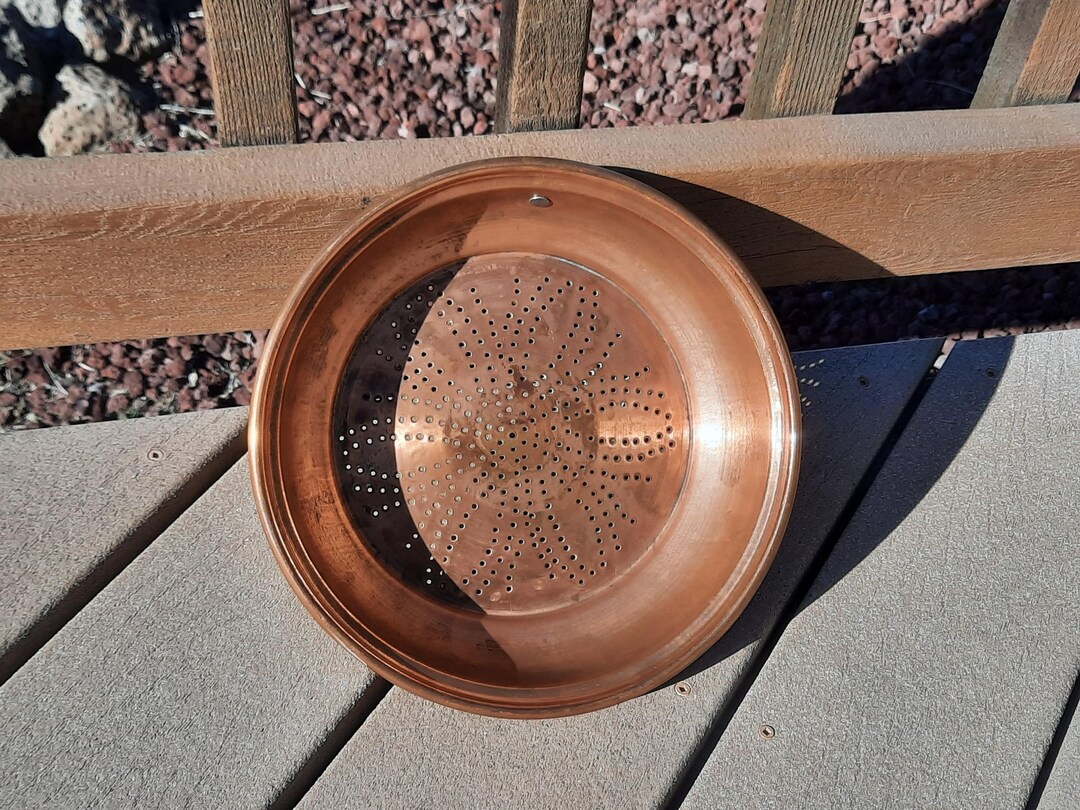 Vintage Copper Berry Sieve, Farmhouse Kitchen - Etsy