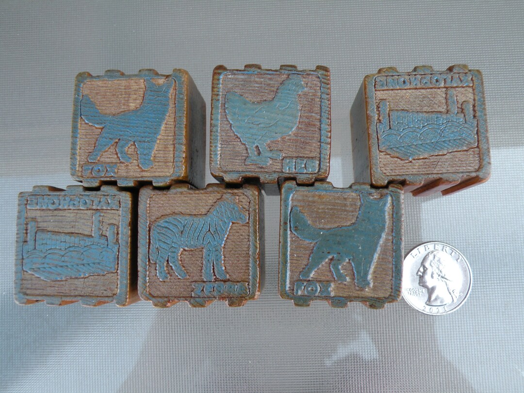 Vintage Drawer Pull Set, Wood Alphabet Blocks, Nursery Toddler Room - Etsy