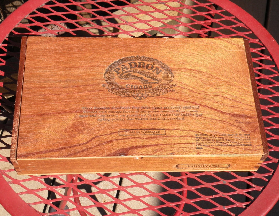 Vintage Wood Padron Cigar Box, Wood Storage Box - Etsy