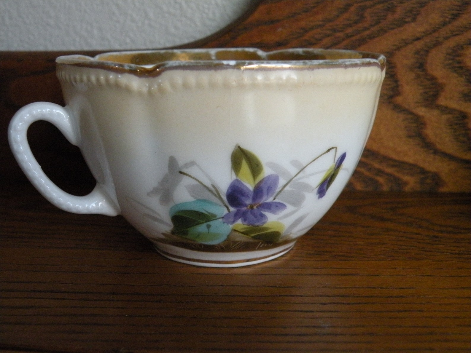 Antique Carl Tielsch Germany Teacup and Saucer Floral Pattern - Etsy