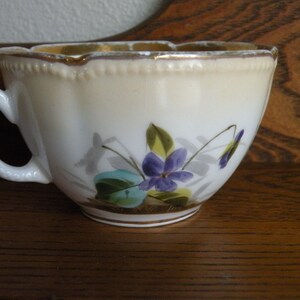 Antique Carl Tielsch Germany Teacup and Saucer, Floral Pattern 4295 - Etsy