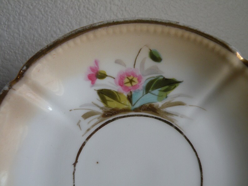 Antique Carl Tielsch Germany Teacup and Saucer Floral Pattern - Etsy