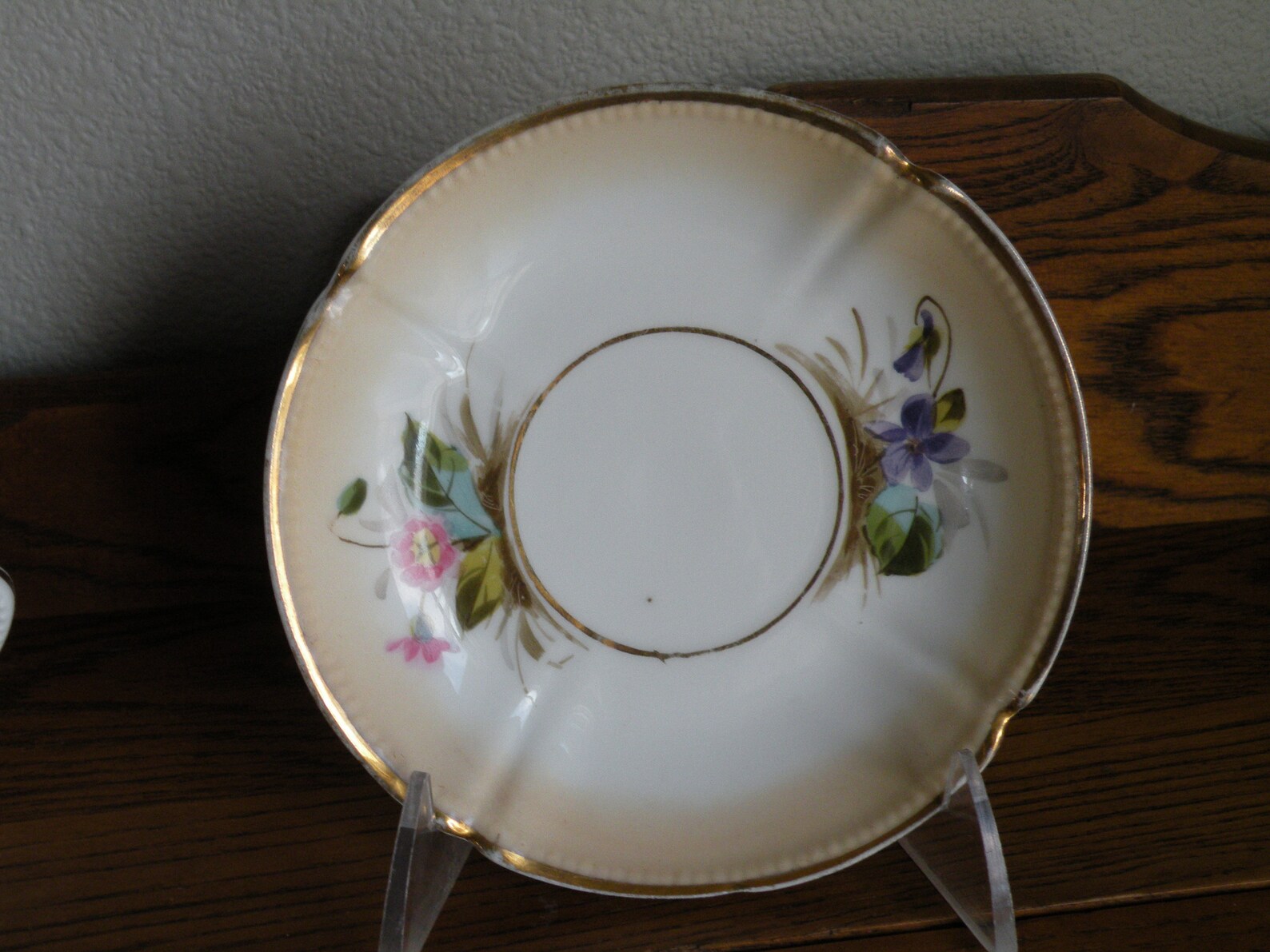 Antique Carl Tielsch Germany Teacup and Saucer Floral Pattern - Etsy